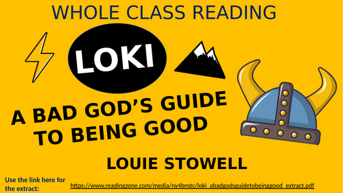 Loki - A Bad God's Guide to Being Good - Whole Class Reading Session ...