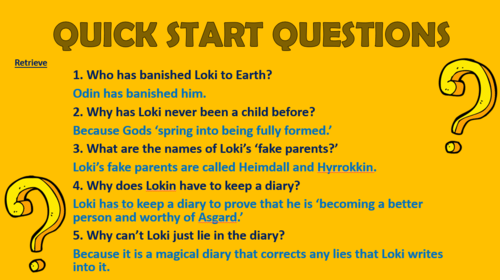 Loki - A Bad God's Guide to Being Good - Whole Class Reading Session ...