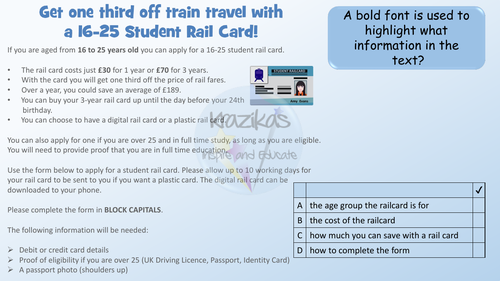 English Functional Skills Entry Level 2 Reading PowerPoint Lesson ...