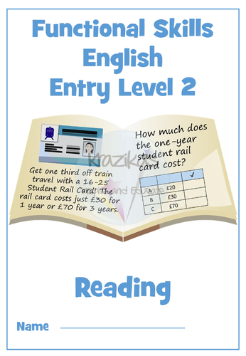 English Functional Skills Entry Level 2 Reading PowerPoint Lesson ...