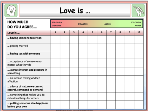 What is Love RSE PSHE lesson | Teaching Resources