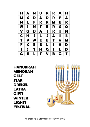 HANUKKAH TEACHING RESOURCE FESTIVALS EYFS KS1 | Teaching Resources