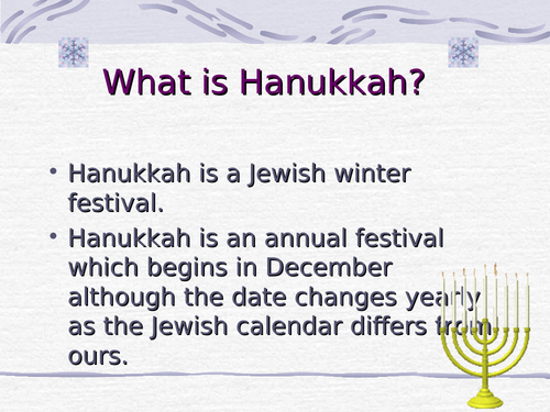 HANUKKAH TEACHING RESOURCE FESTIVALS EYFS KS1 | Teaching Resources