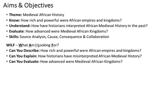 Medieval African Empires & Kingdoms - Worksheet Version | Teaching ...