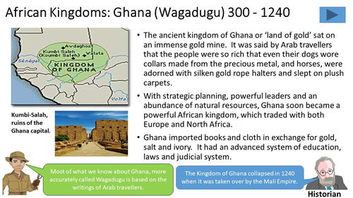 Medieval African Empires & Kingdoms - Worksheet Version | Teaching ...