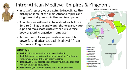 Medieval African Empires & Kingdoms - Worksheet Version | Teaching ...