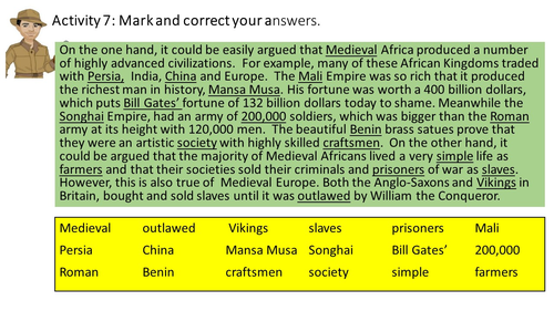 Medieval African Empires & Kingdoms - Worksheet Version | Teaching ...