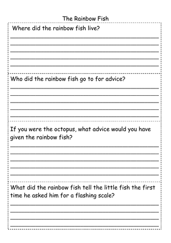 RAINBOW FISH TEACHING RESOURCE STORY SACK EYFS KS1 | Teaching Resources