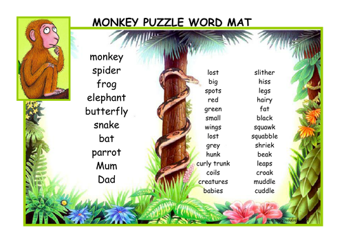 MONKEY PUZZLE STORY RESOURCES EYFS KS1 | Teaching Resources