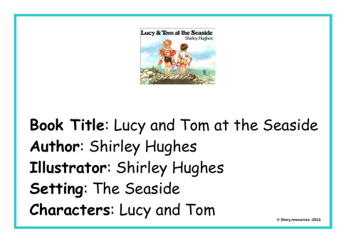 LUCY AND TOM AT THE SEASIDE STORY BOOK RESOURCES EYFS KS1 | Teaching ...