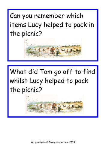 LUCY AND TOM AT THE SEASIDE STORY BOOK RESOURCES EYFS KS1 | Teaching ...