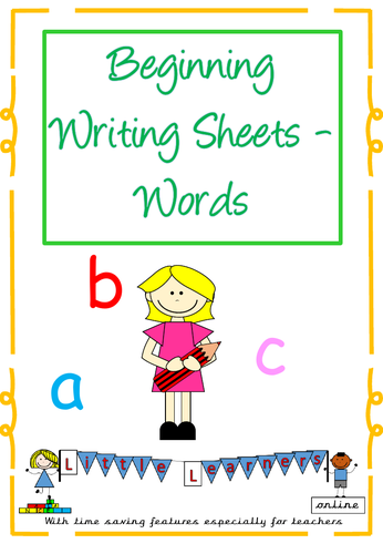 Beginning Writing - Words | Teaching Resources