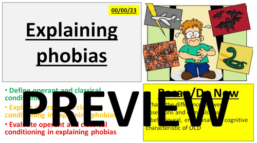 Behavioural approach: Explaining phobias - AQA A Level Psychology ...