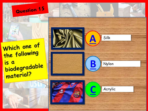 Design Technology Quiz | Teaching Resources