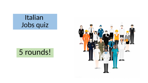 Italian Jobs Quiz | Teaching Resources