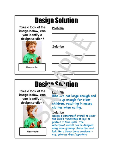 Design Solution DT Cover Work / Starter Activities | Teaching Resources
