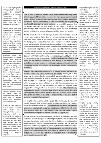 Frankenstein Chapters 1-5 Fully Annotated | Teaching Resources