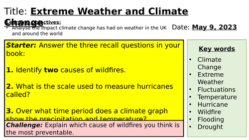 Weather and Climate - Whole Unit | Teaching Resources