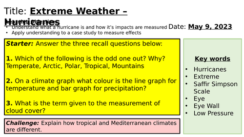 Weather and Climate - Whole Unit | Teaching Resources