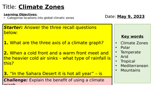 Weather and Climate - Whole Unit | Teaching Resources