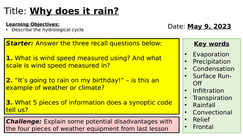 Weather and Climate - Whole Unit | Teaching Resources