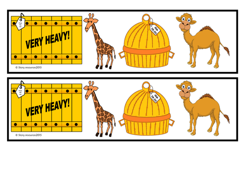 DEAR ZOO STORY BOOK RESOURCES EYFS CRATES AND STICK PUPPPETS KS1 ...