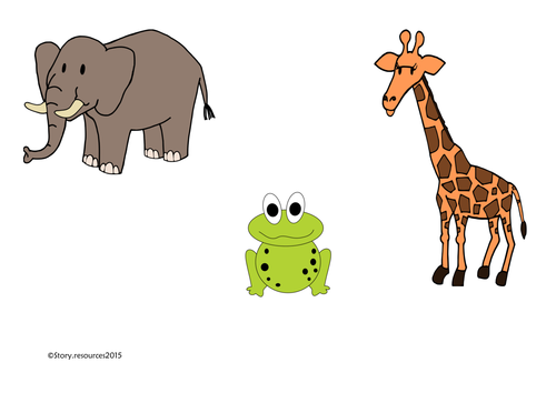 DEAR ZOO STORY BOOK RESOURCES EYFS CRATES AND STICK PUPPPETS KS1 ...