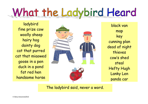 WHAT THE LADYBIRD HEARD STORY BOOK RESOURCE EYFS KS1 | Teaching Resources