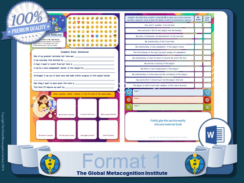 Student Reflection Worksheets (Start, Middle & End of Term) [DIRT ...