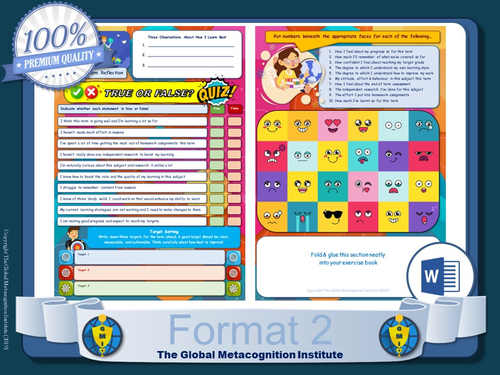 Student Reflection Worksheets (Start, Middle & End of Term) [DIRT ...