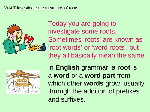 Y6 SPELLING ROOTS | Teaching Resources