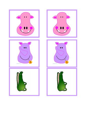 RUMBLE IN THE JUNGLE SNAP PAIRS MATCHING ACTIVITY EYFS KS1 | Teaching ...