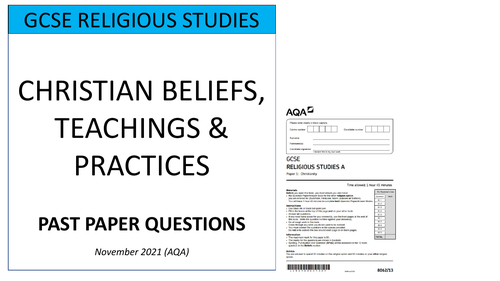 GCSE RS AQA Revision: Christianity Beliefs & Teachings | Teaching Resources
