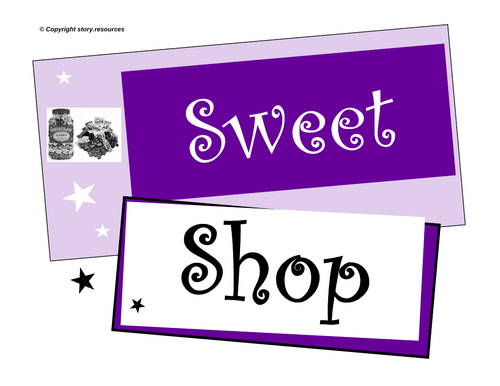 SWEET SHOP ROLE PLAY MONEY MATHS EYFS KS1 | Teaching Resources