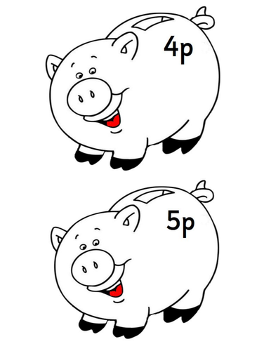 MONEY PURSES AND PIGGY BANKS HOW MUCH MONEY ? EYFS KS1 | Teaching Resources