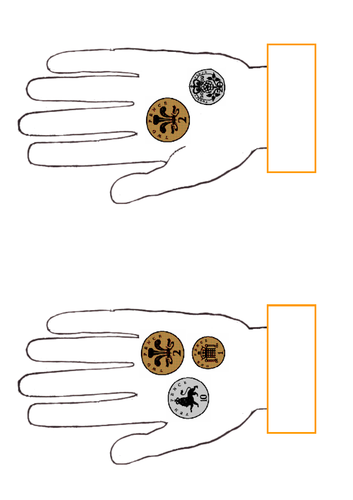 MONEY PAIRS MONEY MATS AND MONEY IN HANDS EYFS KS1 | Teaching Resources