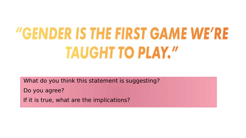 The Language Surrounding Sex Sexuality And Gender Teaching Resources