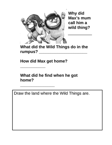 WHERE THE WILD THINGS ARE STORY BOOK RESOURCE EYFS KS1 | Teaching Resources