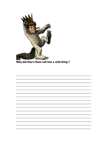 WHERE THE WILD THINGS ARE STORY BOOK RESOURCE EYFS KS1 | Teaching Resources