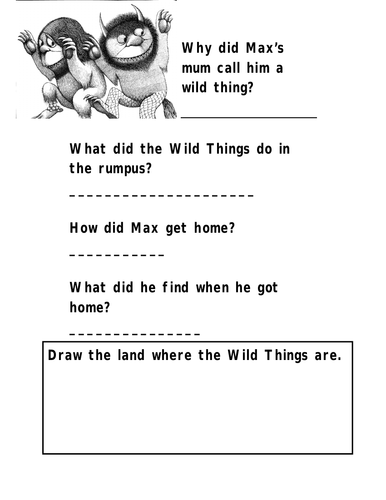 WHERE THE WILD THINGS ARE STORY BOOK RESOURCE EYFS KS1 | Teaching Resources
