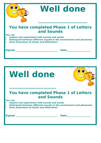 PEACE AT LAST RESOURCES EYFS LITERACY LETTERS AND SOUNDS PHASE 1 ...