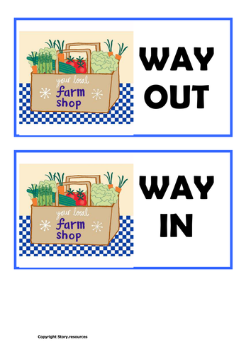 FARM SHOP ROLE PLAY SET EYFS KS1 | Teaching Resources