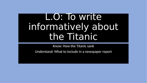 The Titanic: Non-Fiction Writing Unit | Teaching Resources