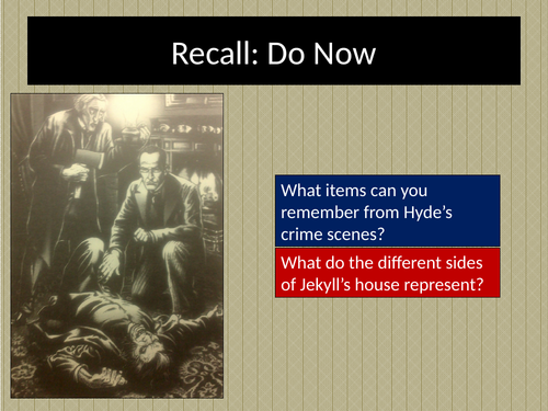 The Strange Case of Dr Jekyll and Mr Hyde | Teaching Resources