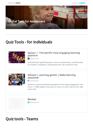 Digital Tools for Assessment | Teaching Resources
