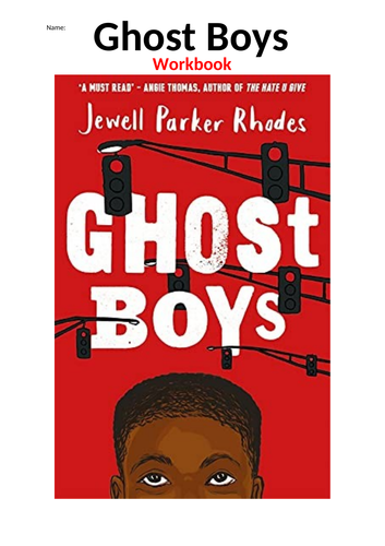 English- Ghost Boys Workbook KS3 | Teaching Resources