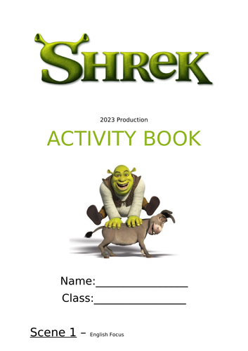 Production Activity Booklet Year 6 - Shrek | Teaching Resources