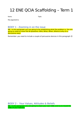 QCIA 12 Essential English IA1 task – Persuasive Speech about a Social ...