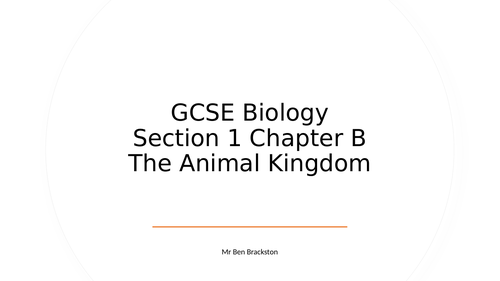 The Animal kingdom GCSE Biology | Teaching Resources