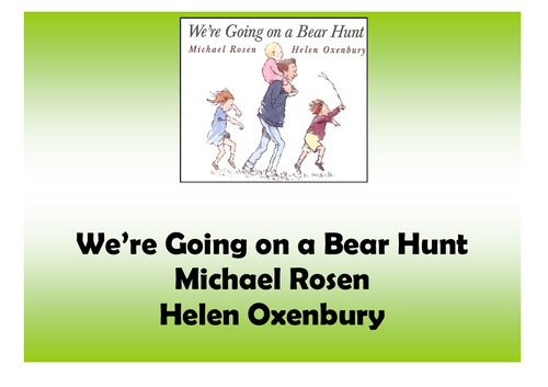 WE'RE GOING ON A BEAR HUNT STORY BOOK RESOURCES EYFS KS1 MASKS LITERACY ...
